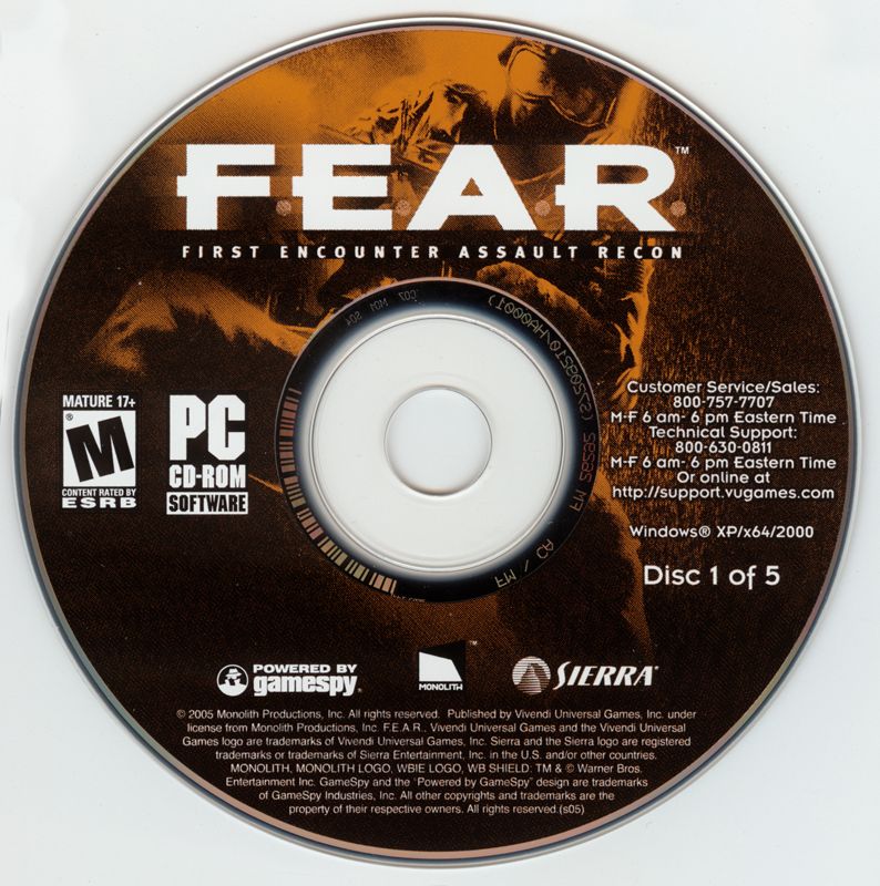 F.E.A.R.: First Encounter Assault Recon cover or packaging material ...