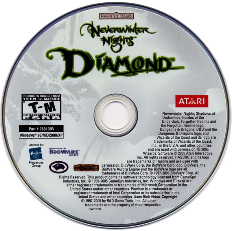 Neverwinter Nights: Diamond cover or packaging material - MobyGames