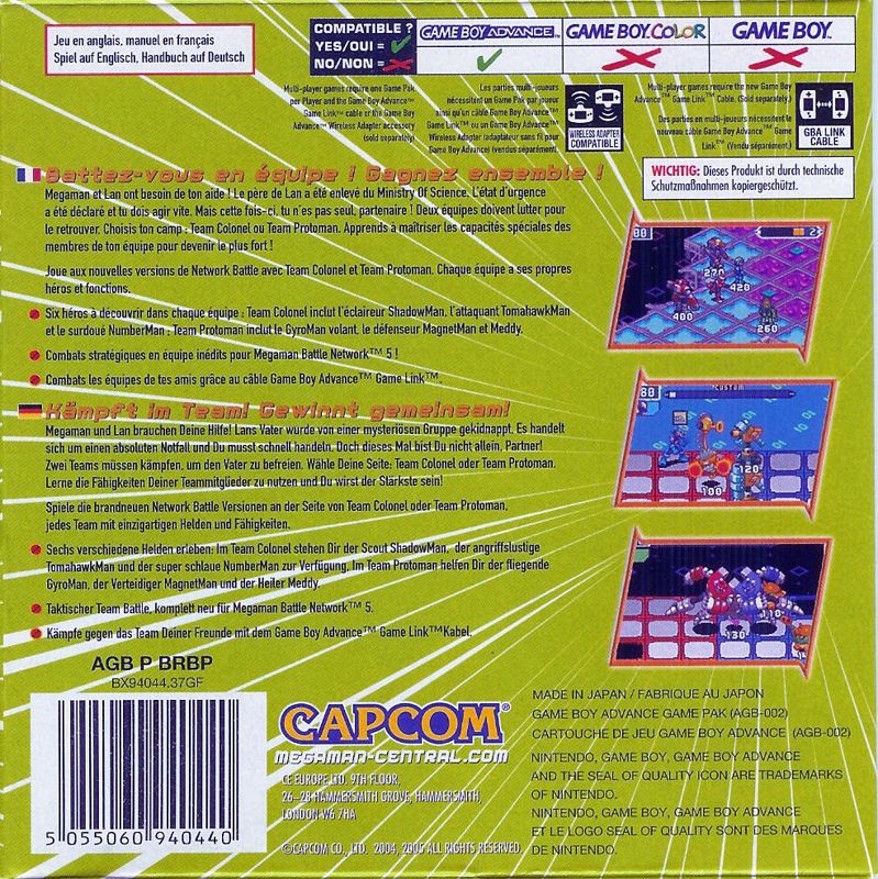 Mega Man Battle Network 5: Team Protoman cover or packaging material ...