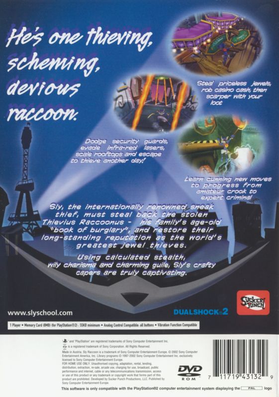 Sly Cooper and the Thievius Raccoonus cover or packaging material ...