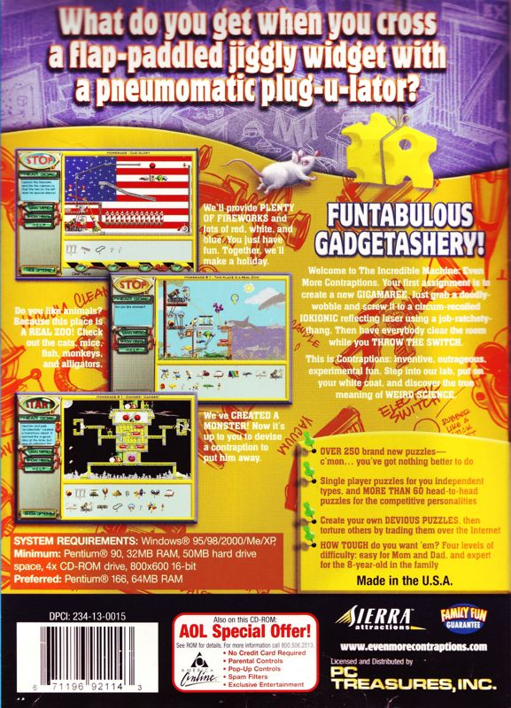 The Incredible Machine: Even More Contraptions cover or packaging ...