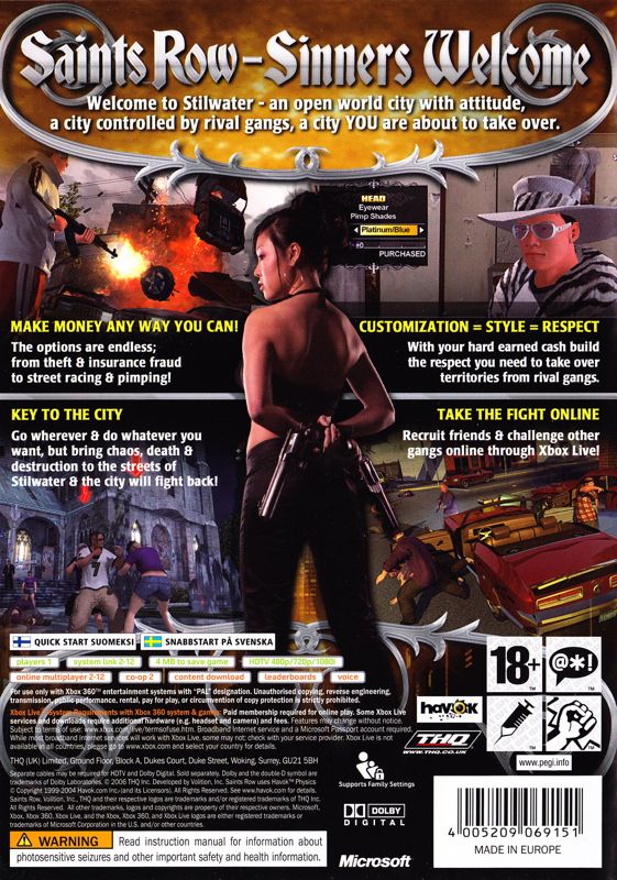 Saints Row cover or packaging material - MobyGames