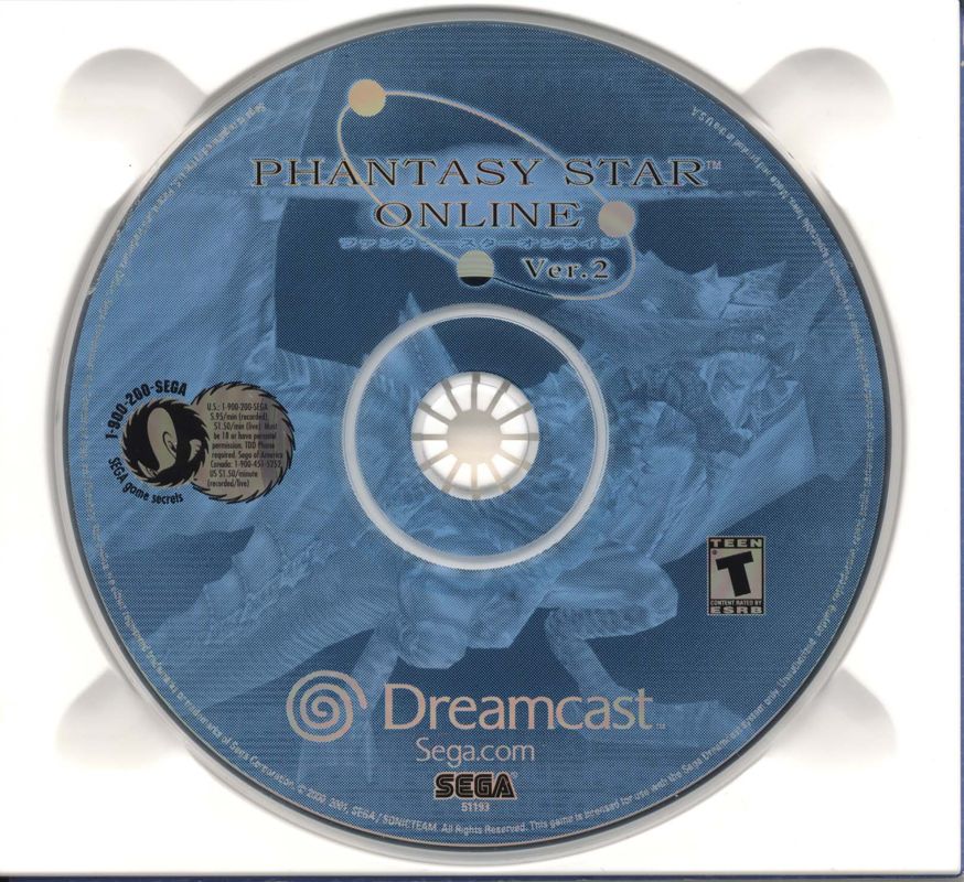Phantasy Star Online Ver. 2 cover or packaging material - MobyGames