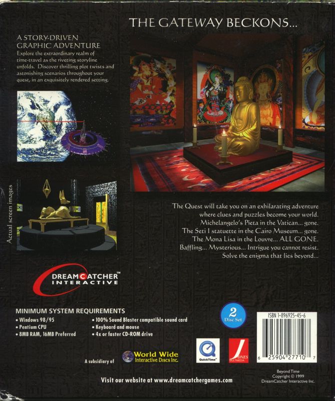 Beyond Time cover or packaging material - MobyGames