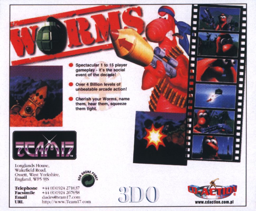 Worms cover or packaging material - MobyGames