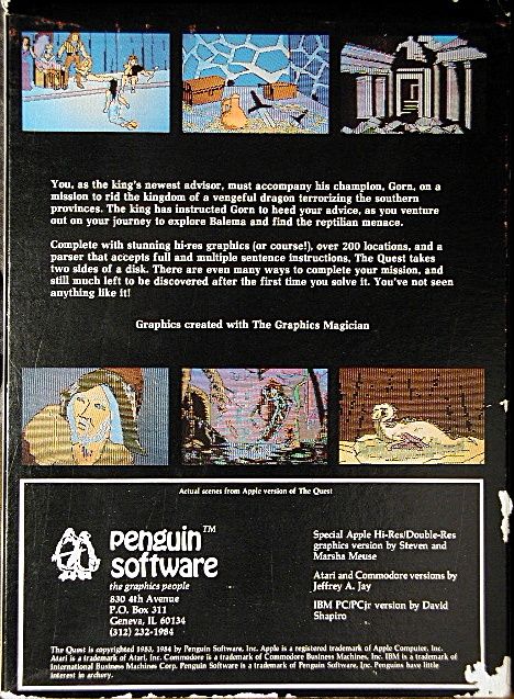 The Quest cover or packaging material - MobyGames