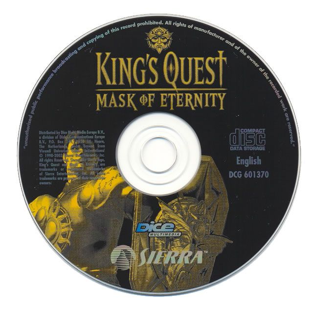 King's Quest: Mask of Eternity cover or packaging material - MobyGames