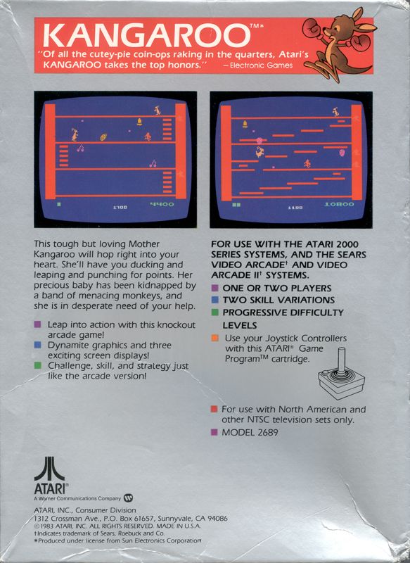 Kangaroo cover or packaging material - MobyGames