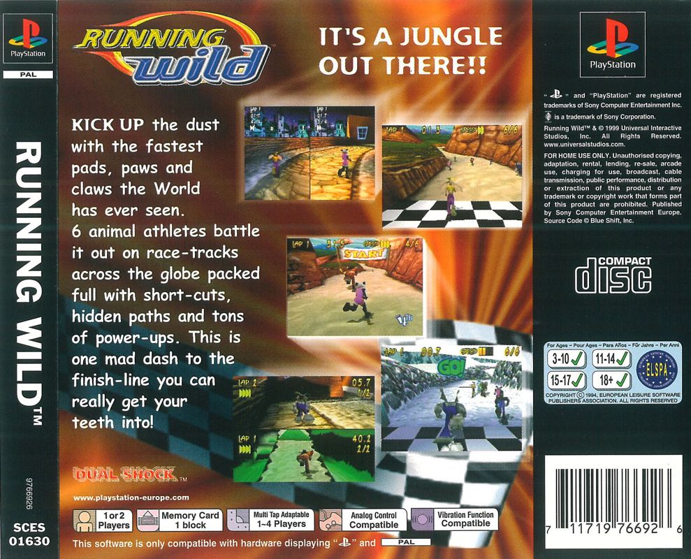 Running Wild cover or packaging material - MobyGames