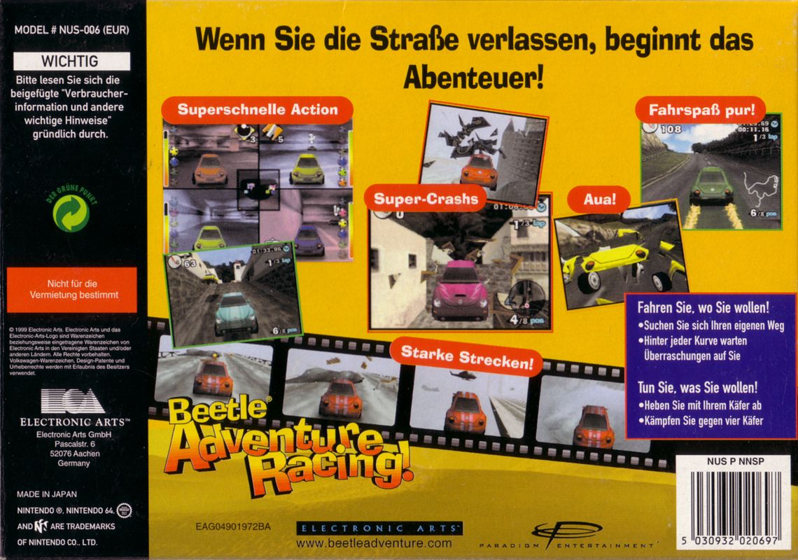Beetle Adventure Racing! cover or packaging material - MobyGames