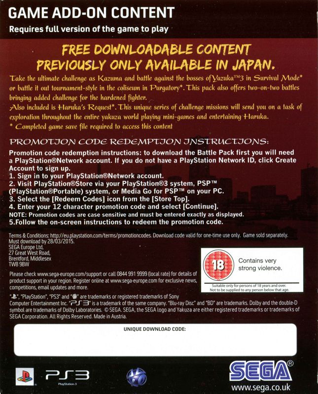 Yakuza 3 cover or packaging material - MobyGames