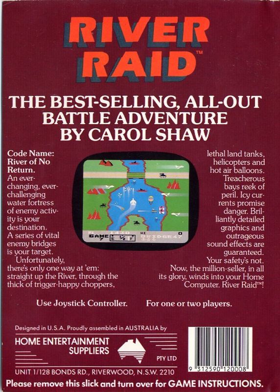 River Raid cover or packaging material - MobyGames