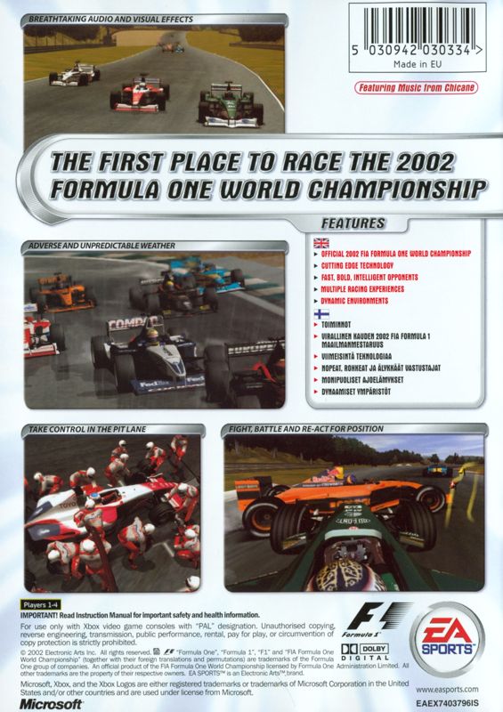 F1 2002 cover or packaging material - MobyGames