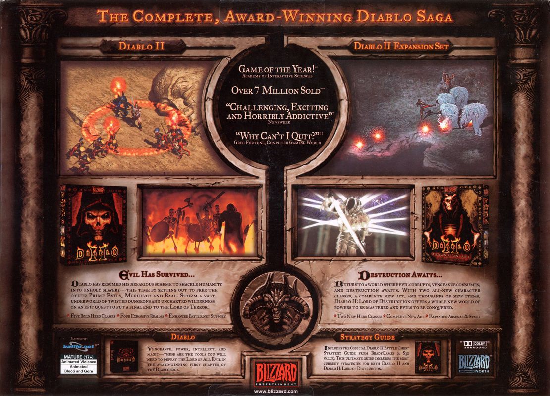 Diablo: Battle Chest cover or packaging material - MobyGames