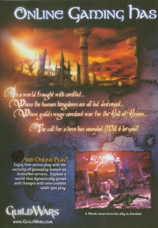 Guild Wars cover or packaging material - MobyGames