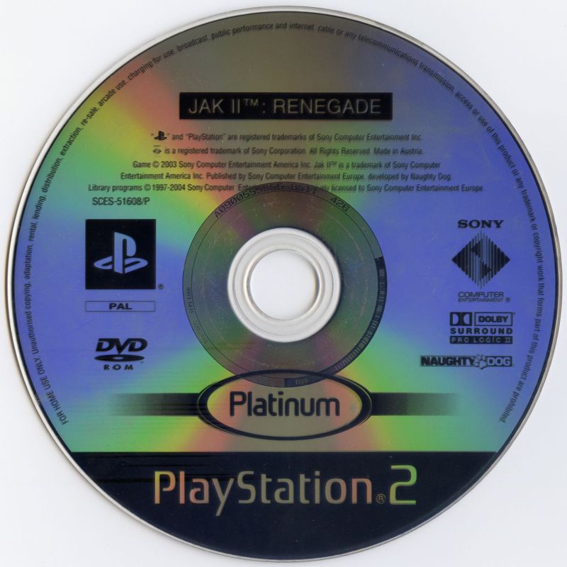 Jak II cover or packaging material - MobyGames