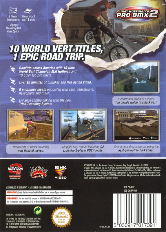 Mat Hoffman's Pro BMX 2 cover or packaging material - MobyGames