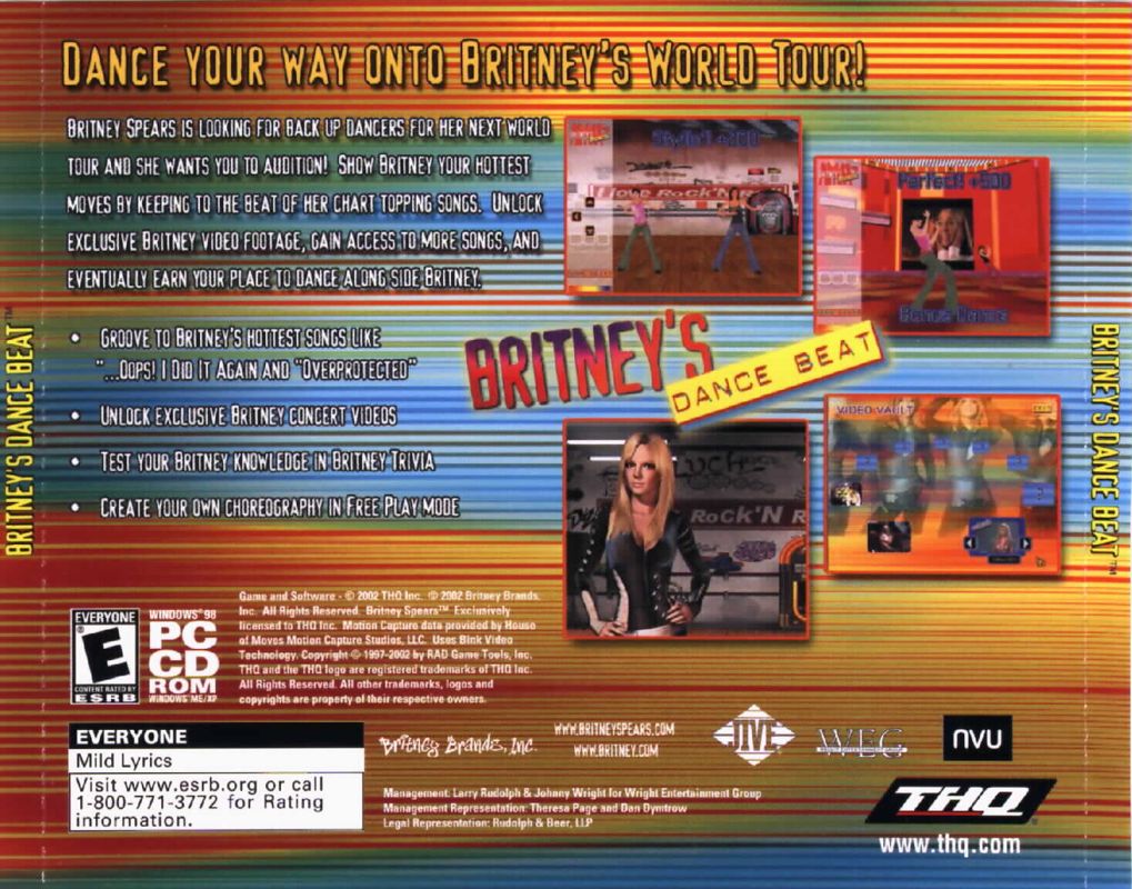 Britney's Dance Beat cover or packaging material - MobyGames