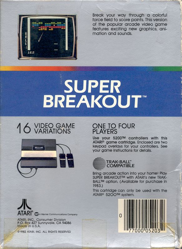 Super Breakout cover or packaging material - MobyGames