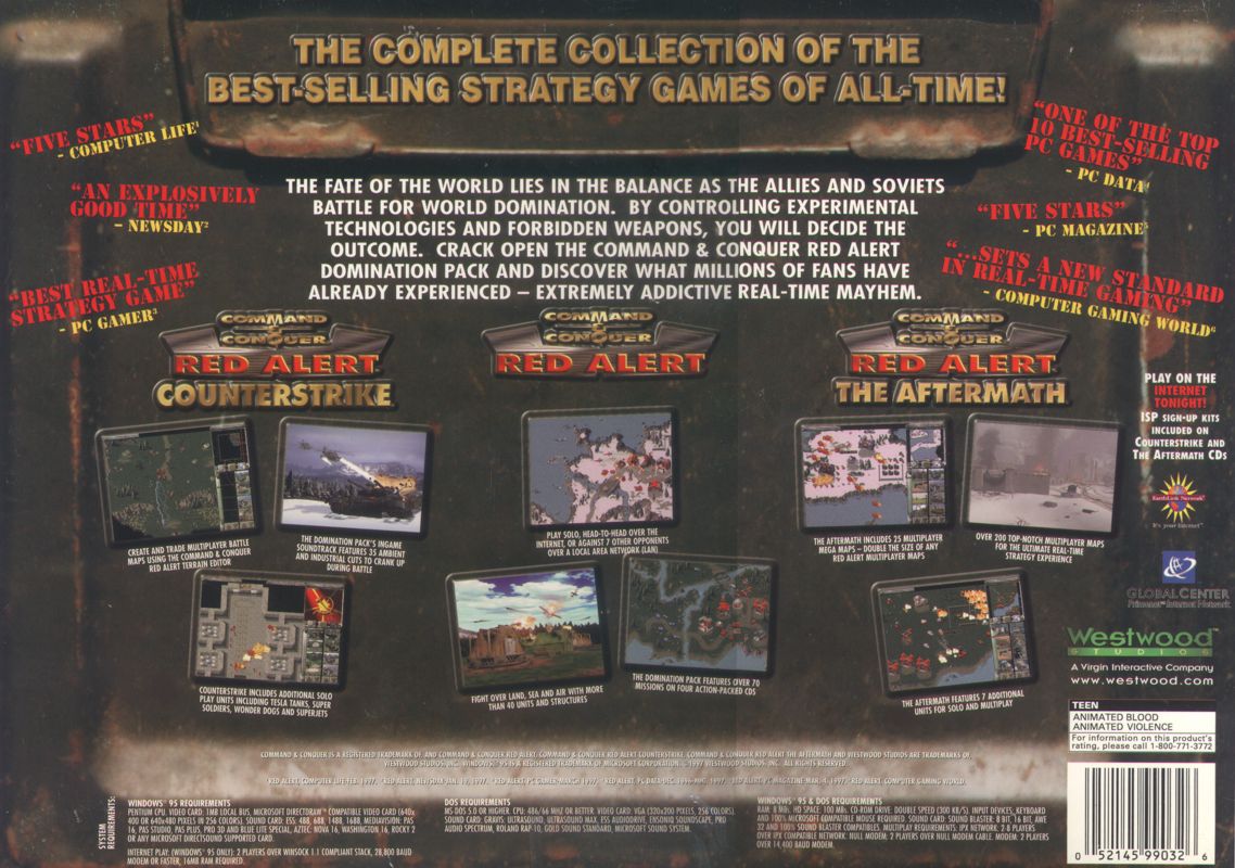 Command & Conquer: Red Alert - The Domination Pack cover or packaging ...
