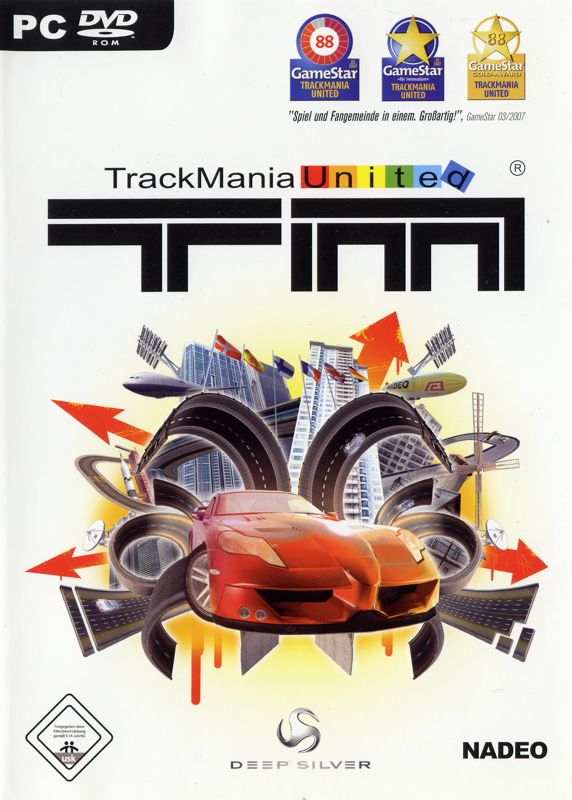 TrackMania United cover or packaging material - MobyGames