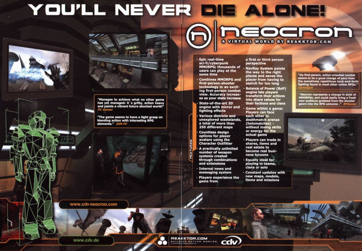 Neocron cover or packaging material - MobyGames