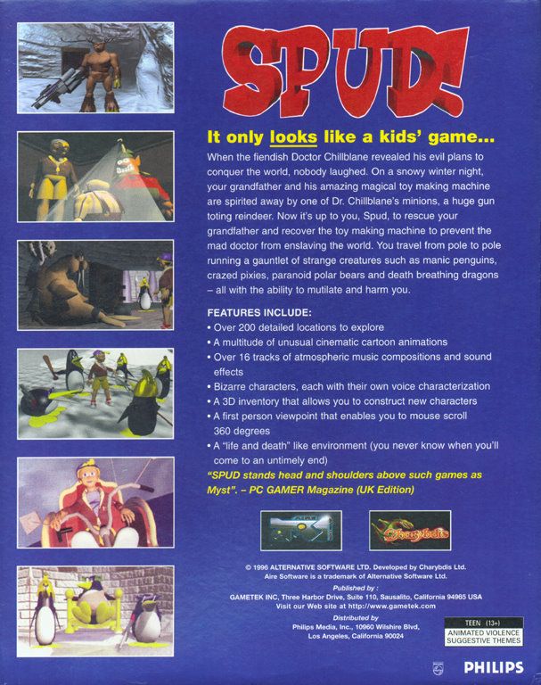 Spud! cover or packaging material - MobyGames