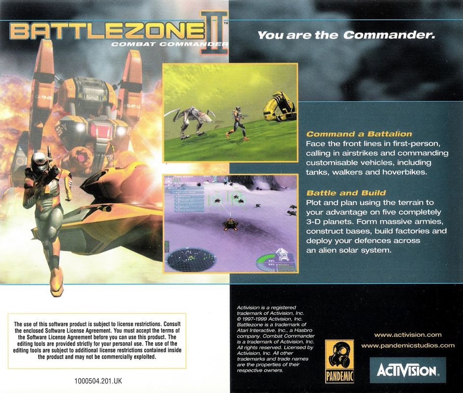 Battlezone II: Combat Commander cover or packaging material - MobyGames