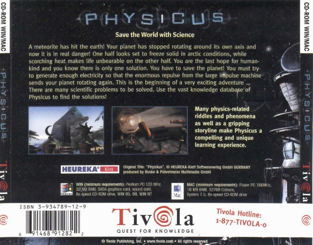 Physicus: Save the World with Science! cover or packaging material ...