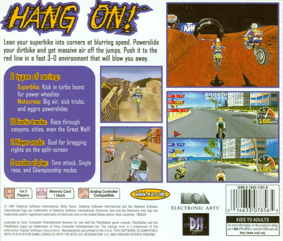 Moto Racer cover or packaging material - MobyGames