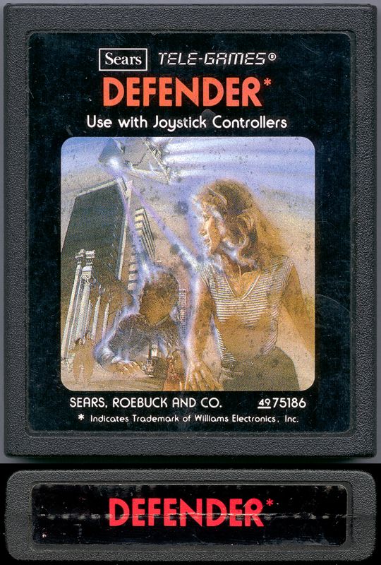 Defender cover or packaging material - MobyGames
