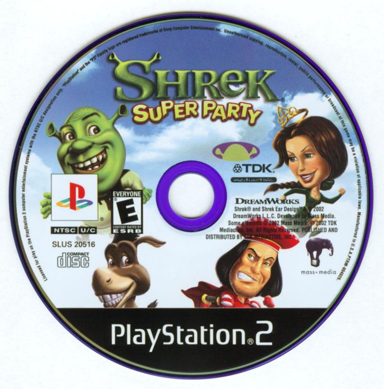 Shrek: Super Party cover or packaging material - MobyGames
