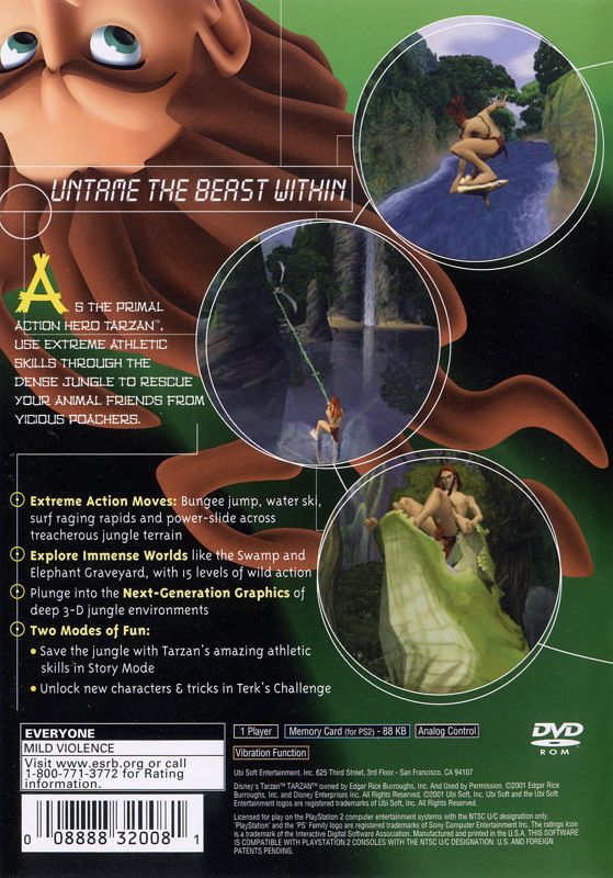 Disney's Tarzan Untamed cover or packaging material - MobyGames