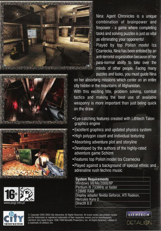 Codename: Nina - Global Terrorism Strike Force cover or packaging ...