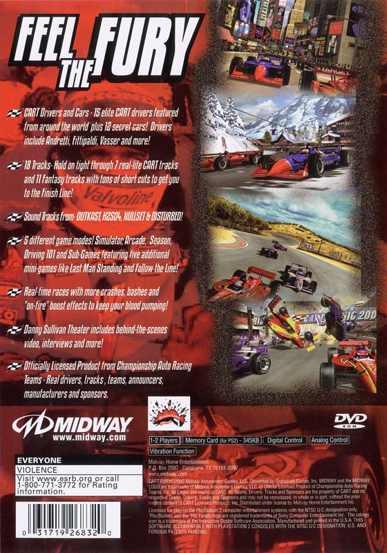CART Fury: Championship Racing cover or packaging material - MobyGames