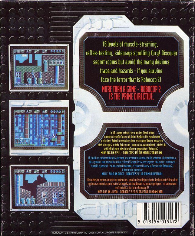 RoboCop 2 cover or packaging material - MobyGames