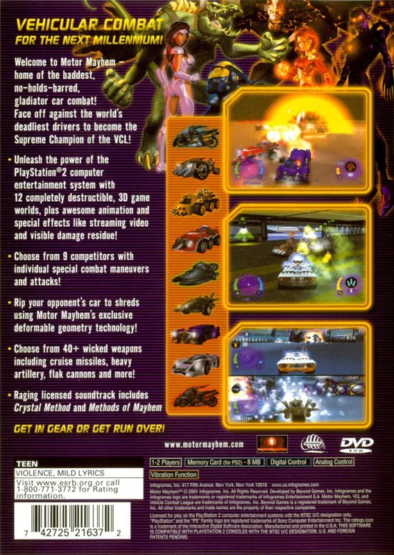 Motor Mayhem cover or packaging material - MobyGames