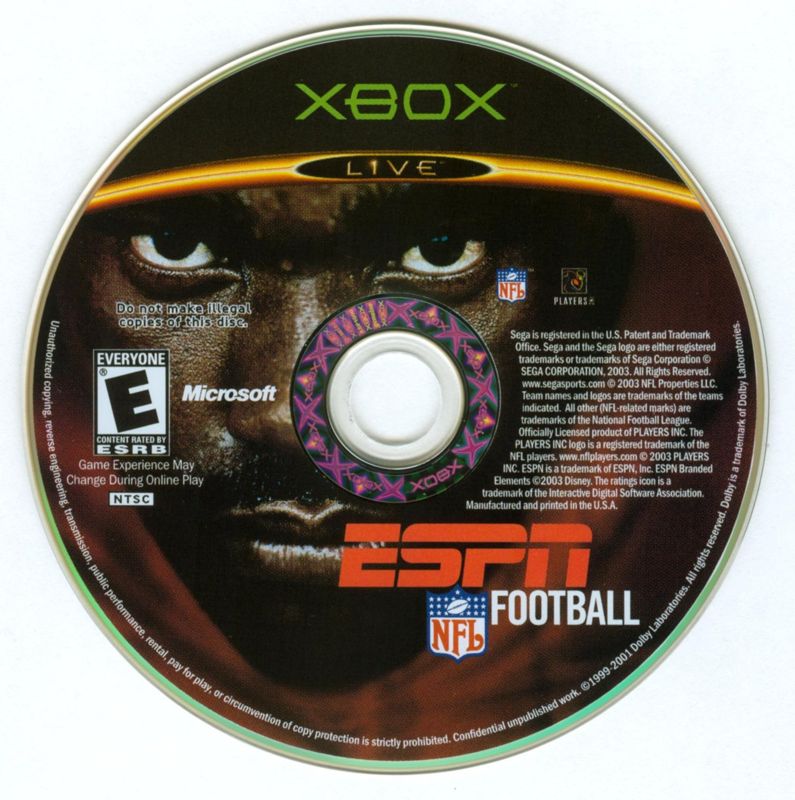 ESPN NFL Football cover or packaging material - MobyGames