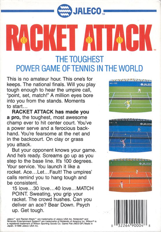 Racket Attack cover or packaging material - MobyGames