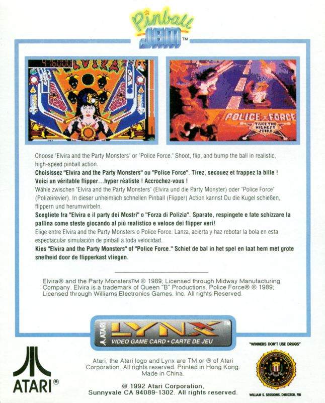 Pinball Jam cover or packaging material - MobyGames