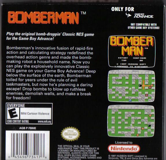 Bomberman cover or packaging material - MobyGames