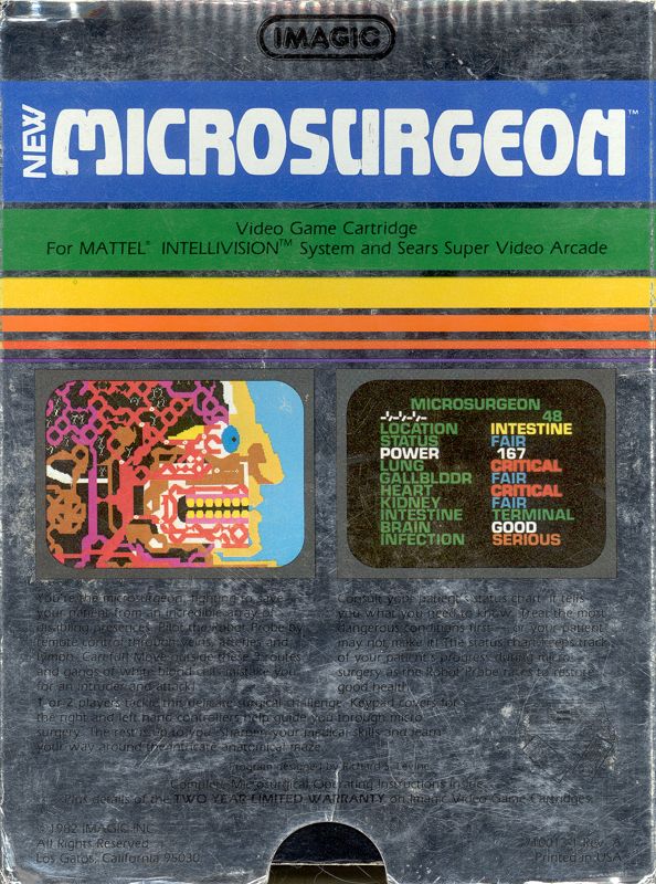 Microsurgeon cover or packaging material - MobyGames