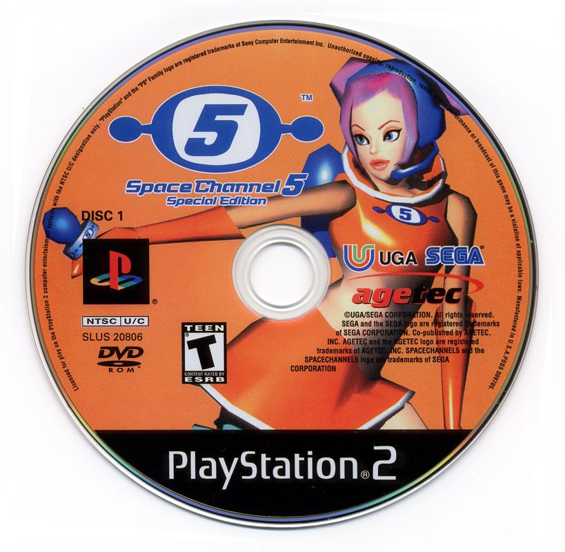 Space Channel 5: Special Edition cover or packaging material - MobyGames