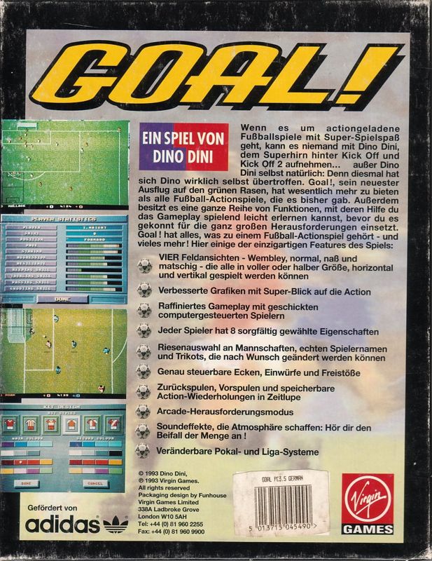 Goal! cover or packaging material - MobyGames