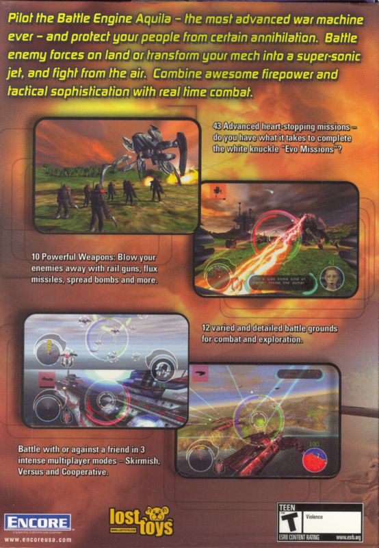 Battle Engine Aquila cover or packaging material - MobyGames