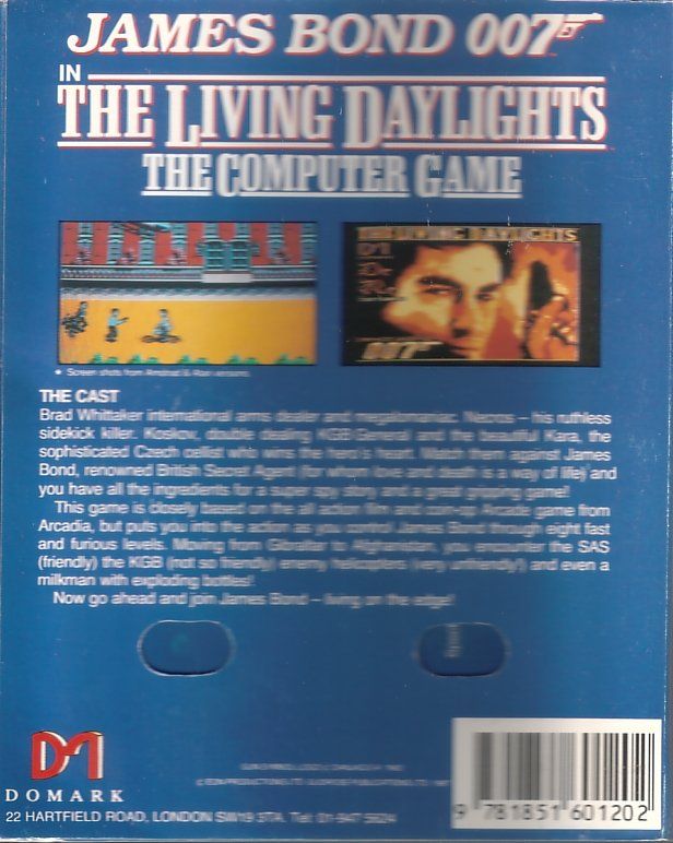 James Bond 007 in The Living Daylights: The Computer Game cover or ...