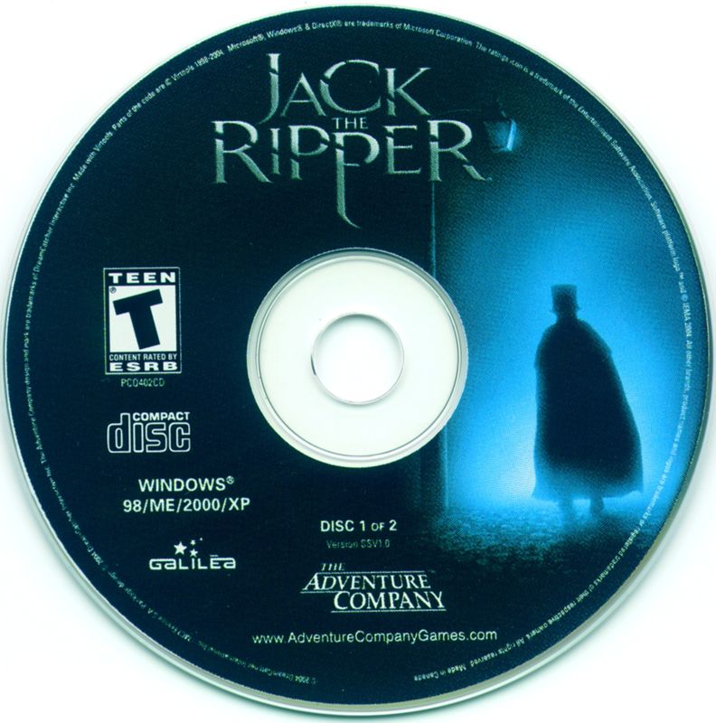 Jack the Ripper cover or packaging material - MobyGames