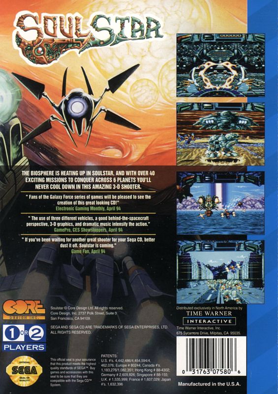 Soulstar cover or packaging material - MobyGames