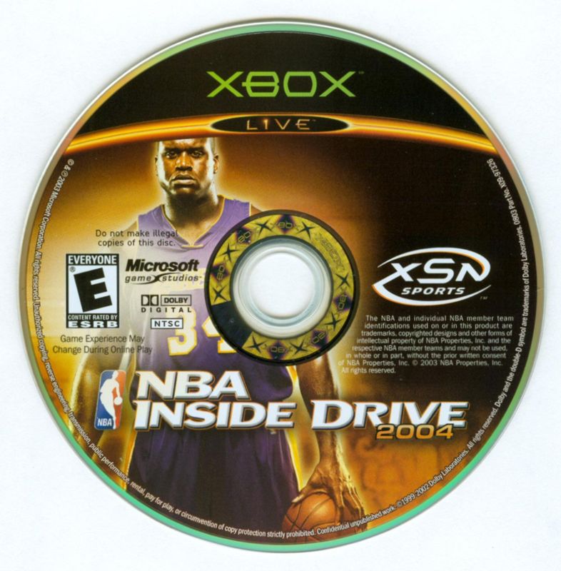 NBA Inside Drive 2004 cover or packaging material - MobyGames
