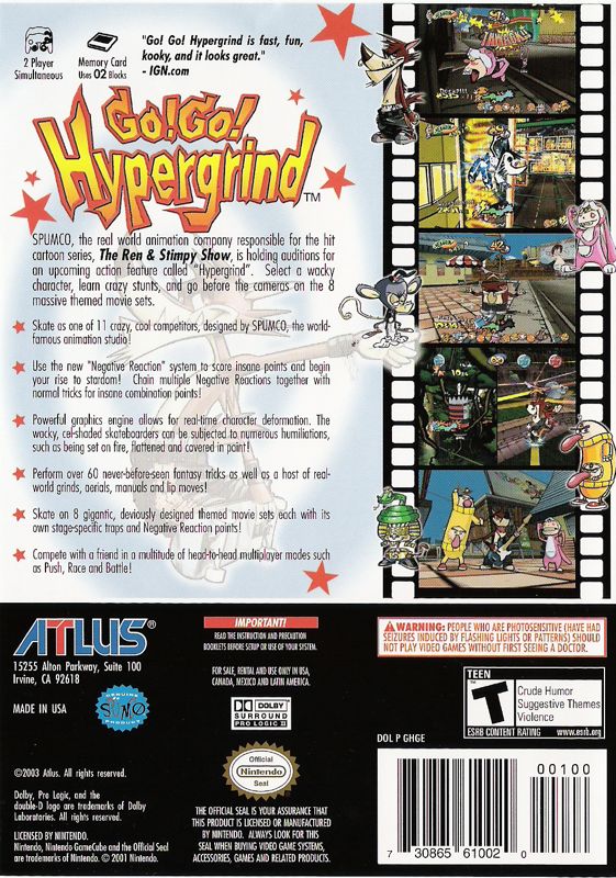Go! Go! Hypergrind cover or packaging material - MobyGames